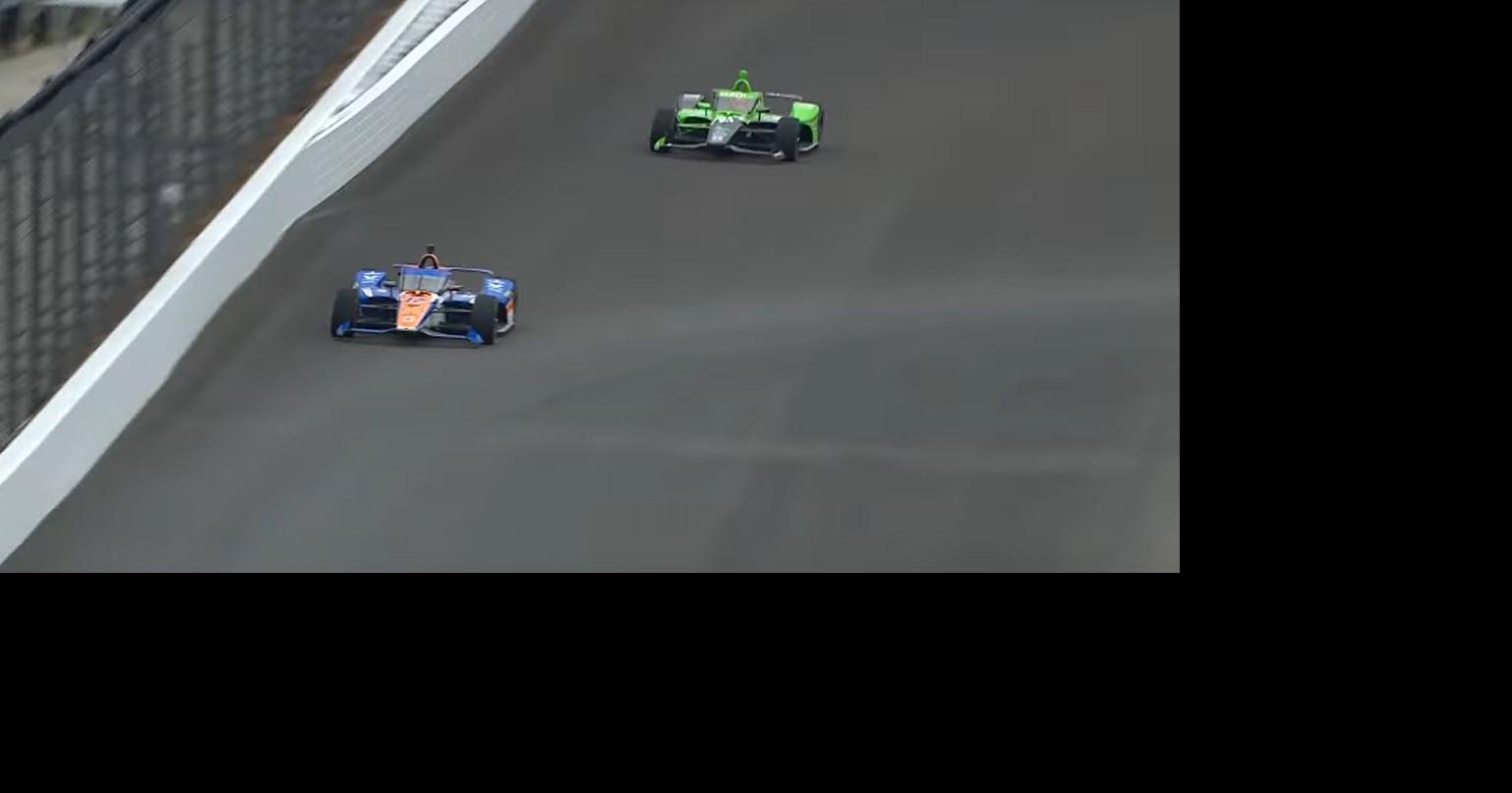 Kyle Larson takes first laps around the Indianapolis Motor Speedway in ...