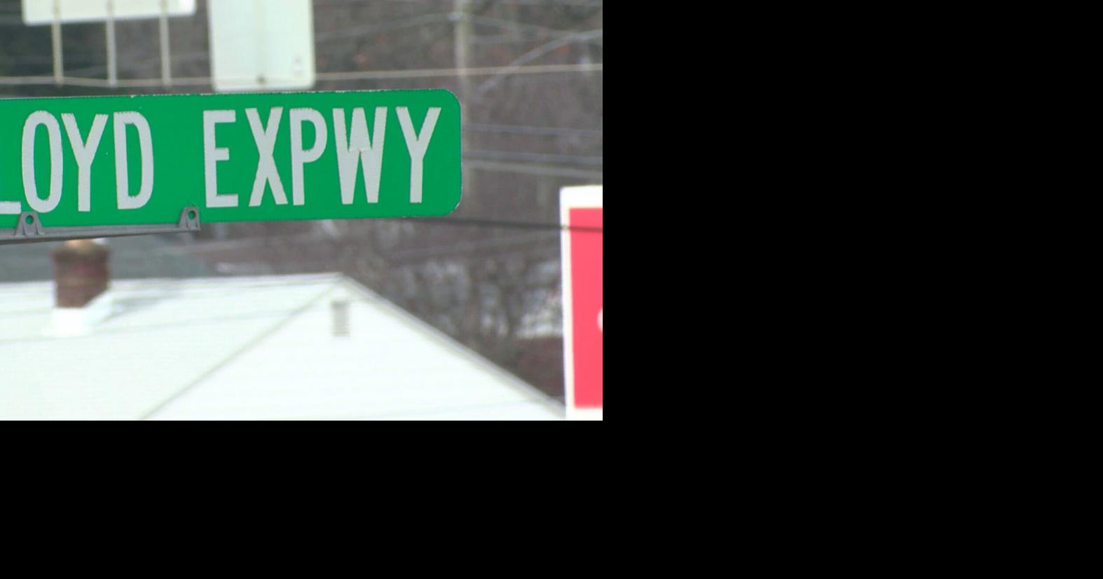 Lloyd Expressway being reduced to one lane between Vann and Stockwell ...