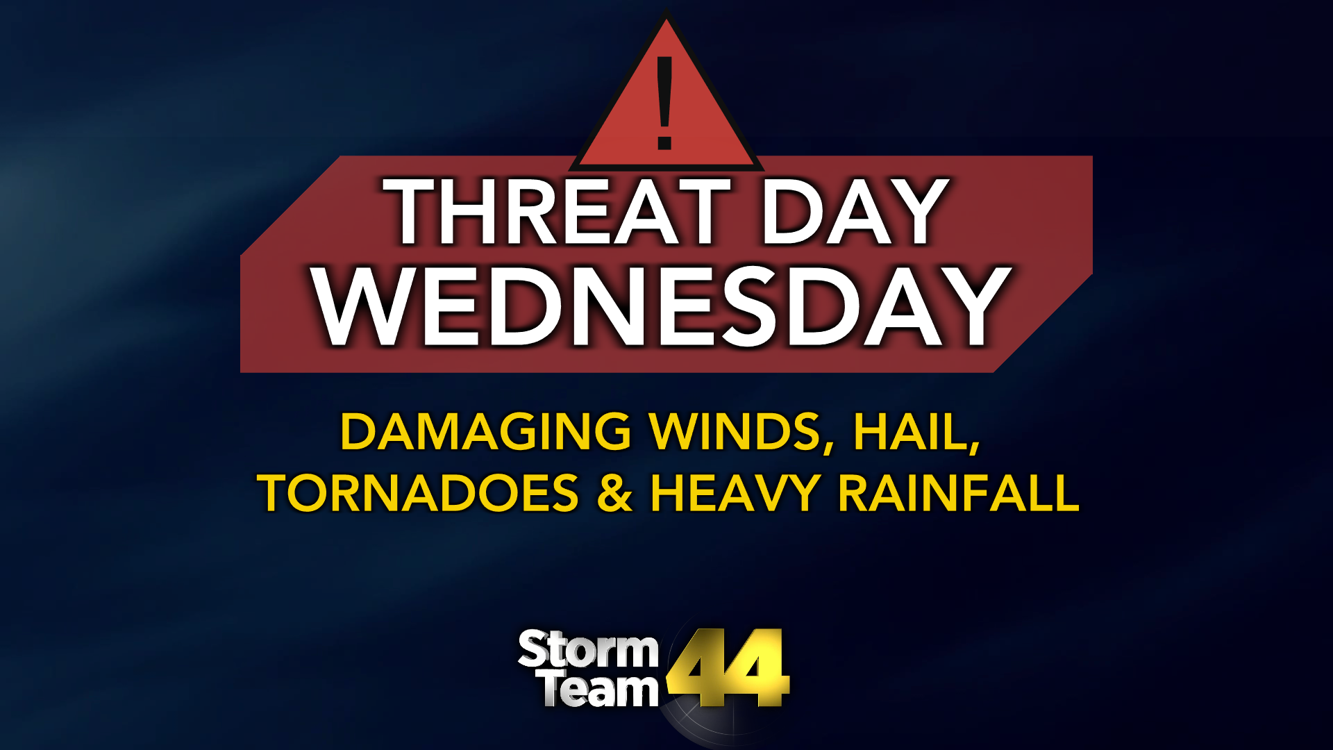 THREAT DAY: Severe storms move into the Tri-State Wednesday late day ...