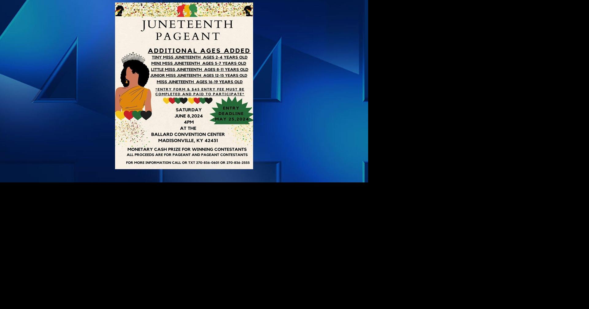 Contestants needed for annual Juneteenth Pageant | News | wevv.com