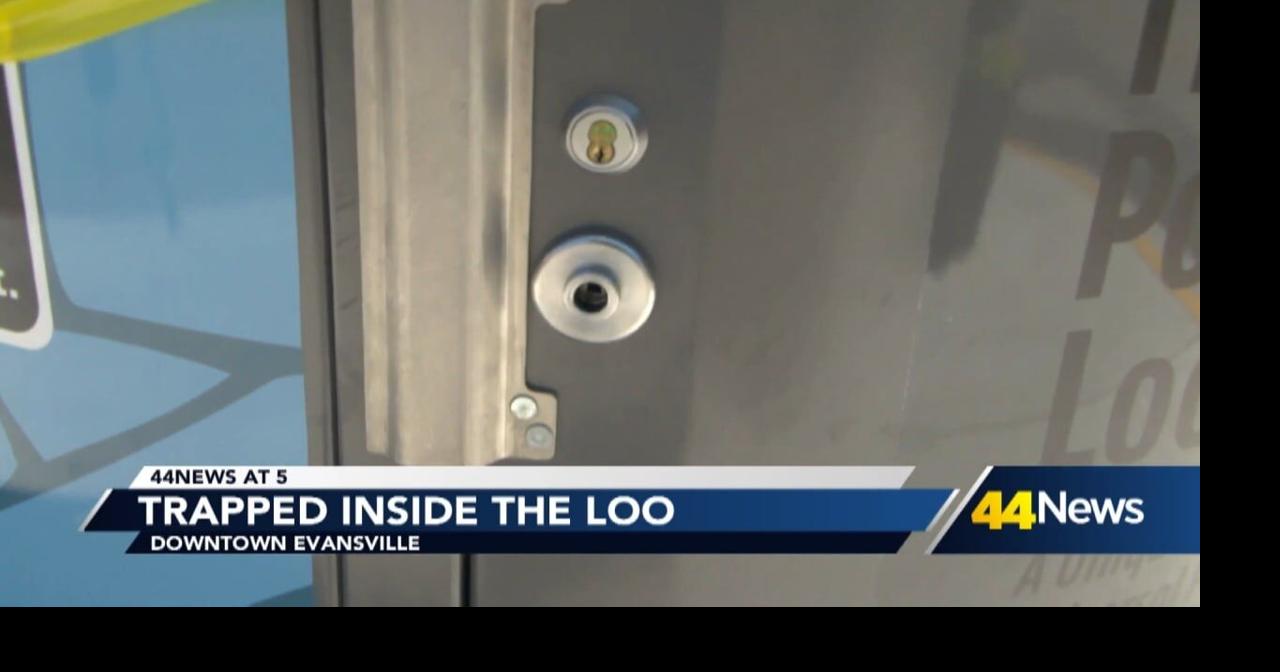 Person trapped inside Evansville Portland Loo | Video | wevv.com
