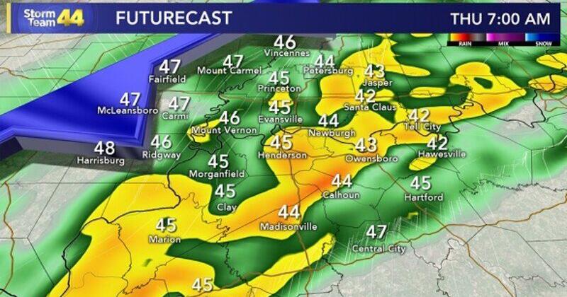 72 Hours of Blustery, Rainy and Cold Weather | Forecast | wevv.com