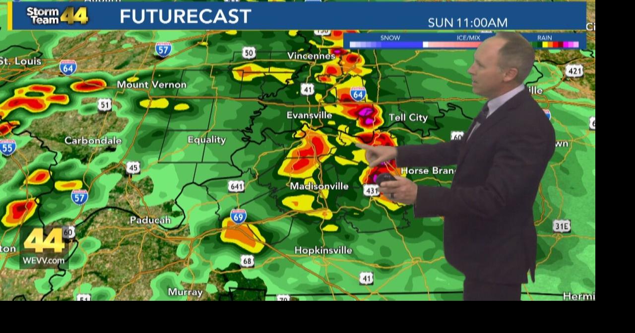 Tracking two rounds of severe storms on Sunday | Weather | wevv.com
