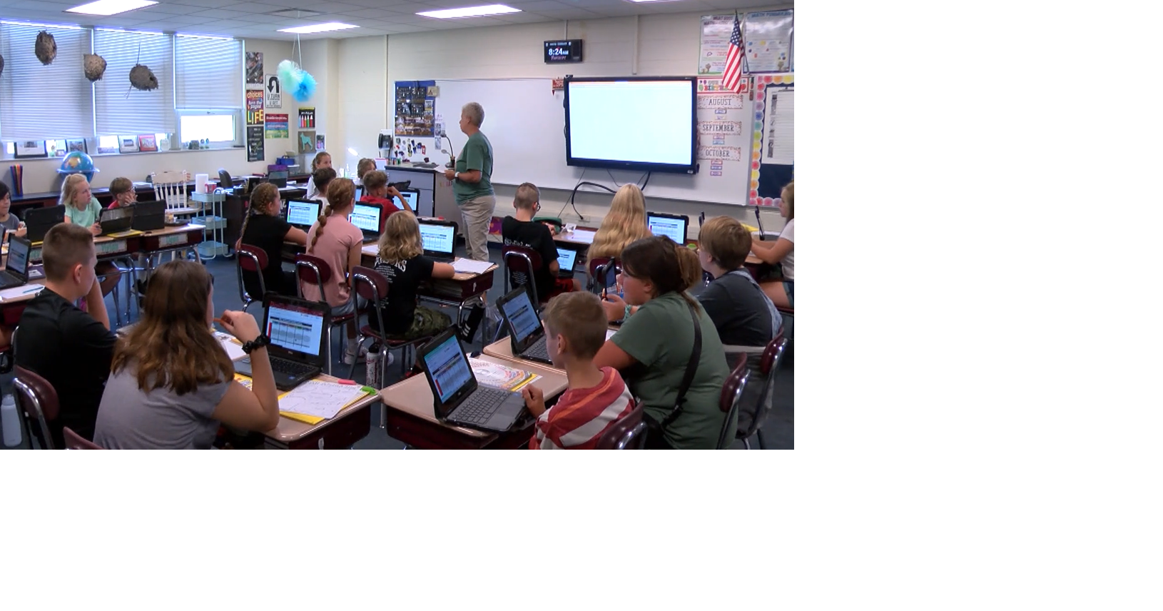 Students geared up for their first day back at South Terrace Elementary ...