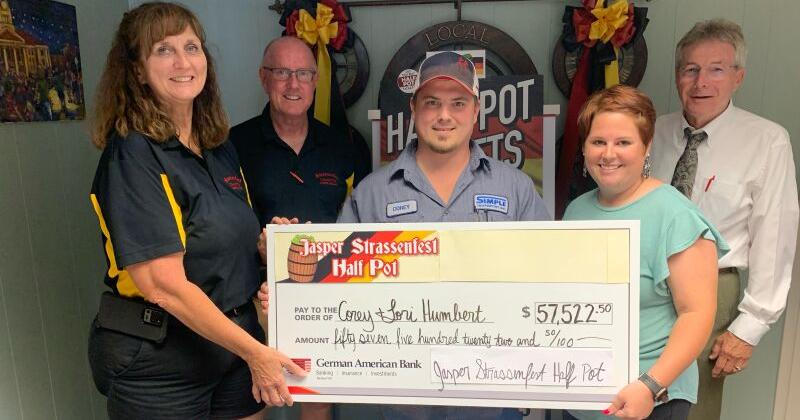 Couple claims $57K prize of Jasper Strassenfest Half-Pot | Indiana ...