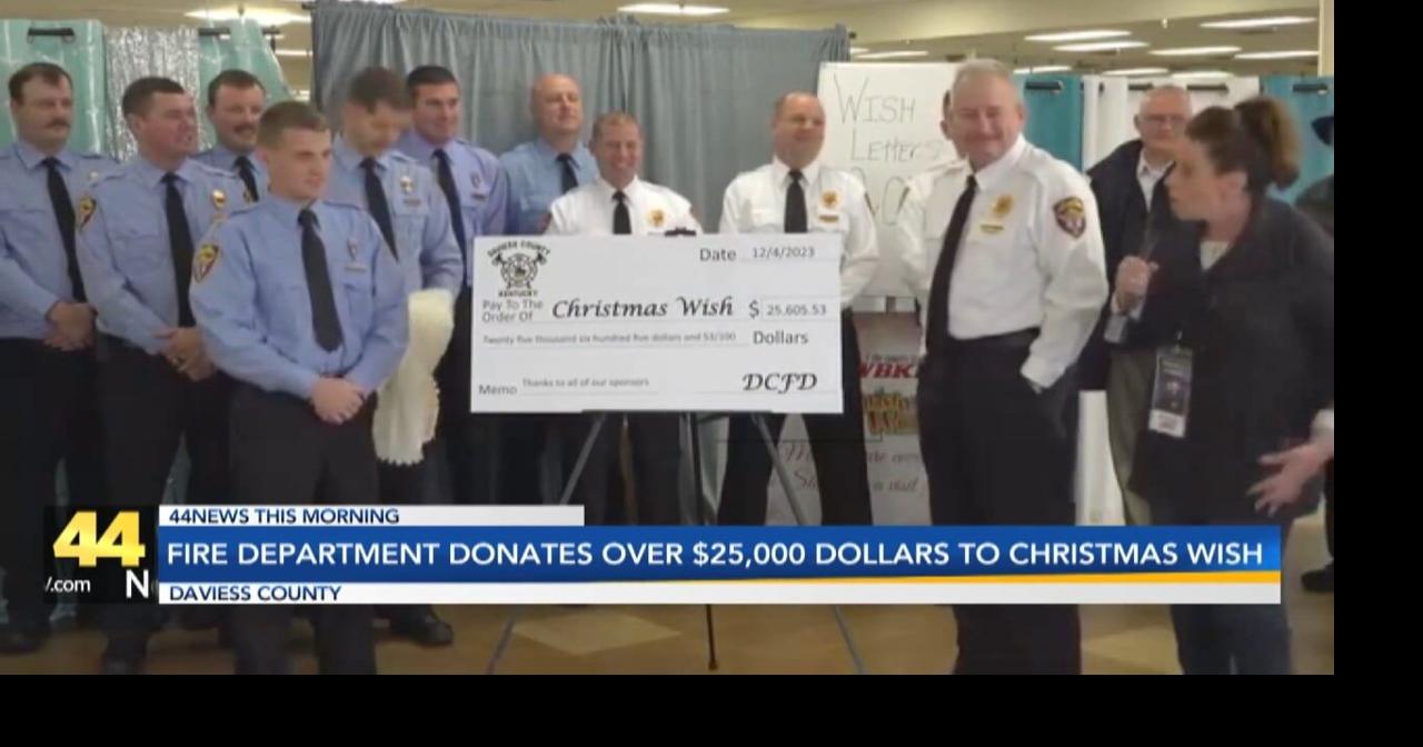 Daviess County Fire Department presents record-breaking donation to ...