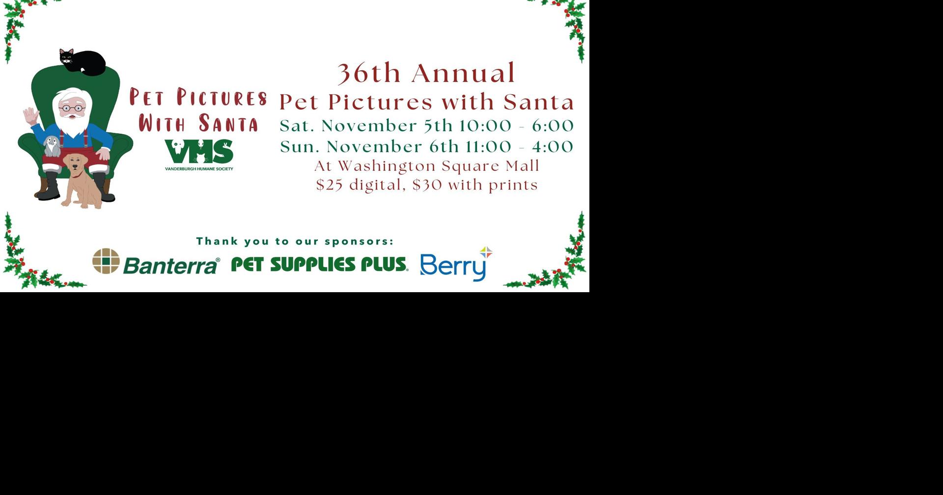 Vanderburgh Humane Society's annual Pet Pictures with Santa event ...