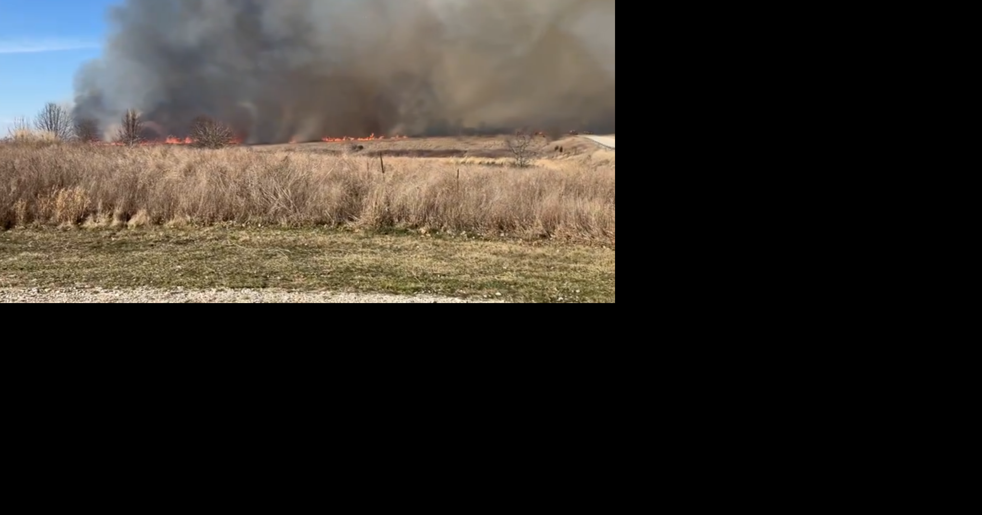 Large brush fire breaks out in Warrick County | Indiana | wevv.com