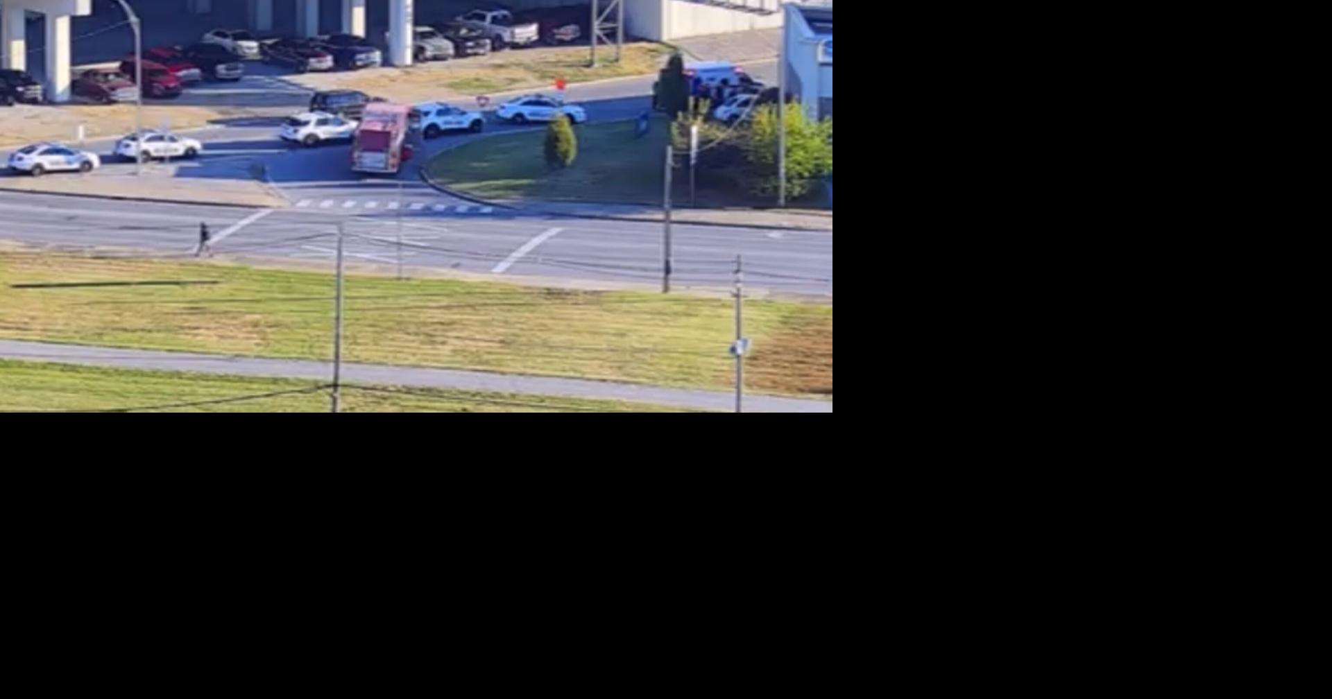 Driver taken to hospital after crashing into building in Evansville ...