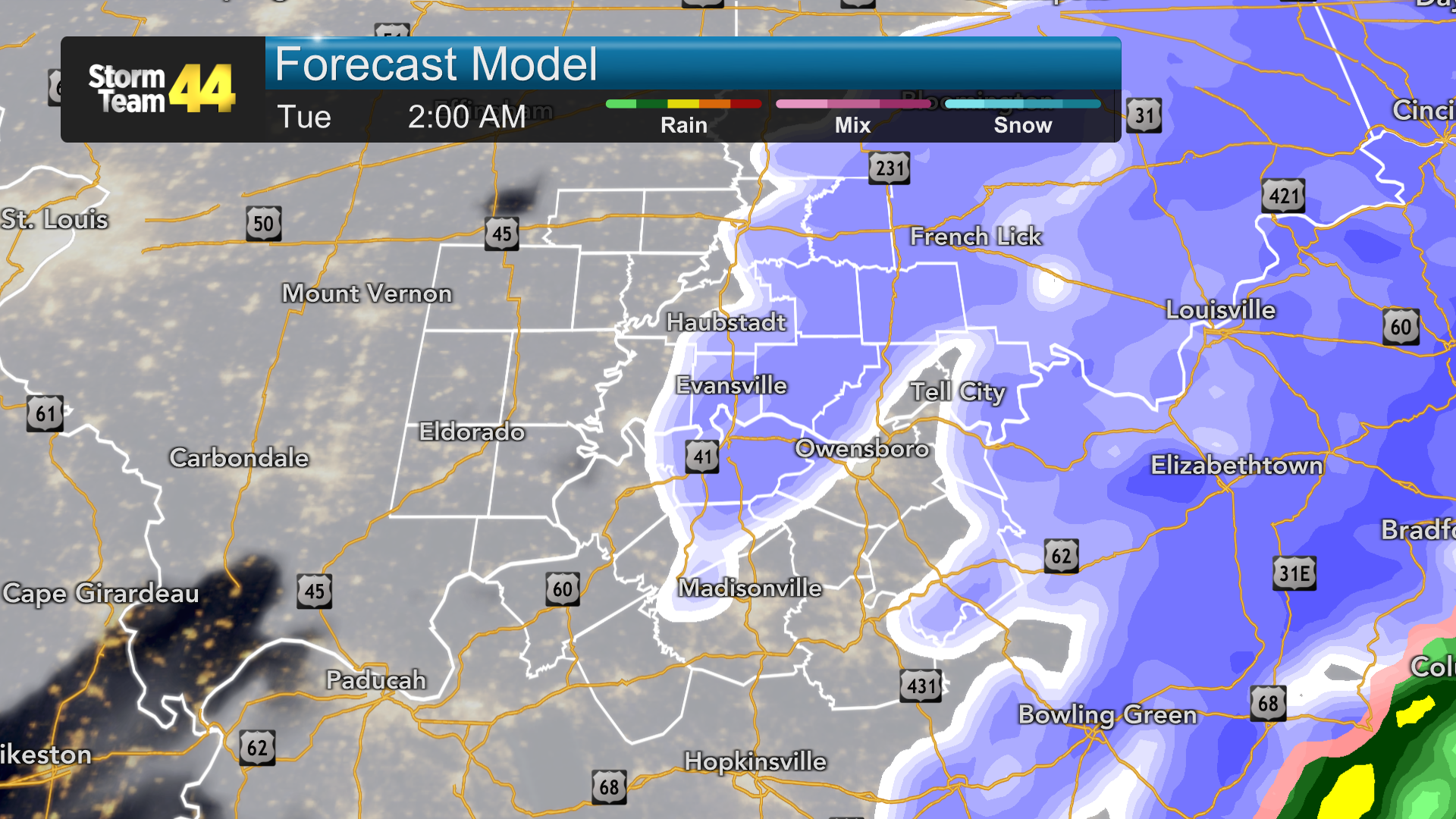 Tracking winter weather Monday night - Tuesday morning for the Tri ...