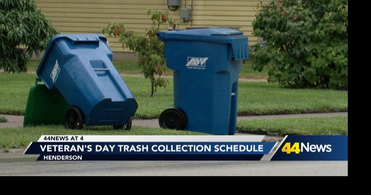 Veteran's Day trash collection schedule | Video | wevv.com