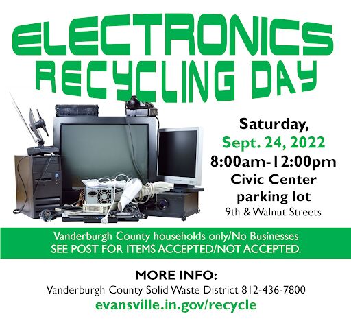 Last electronics recycling day of 2022 happening in Evansville on ...