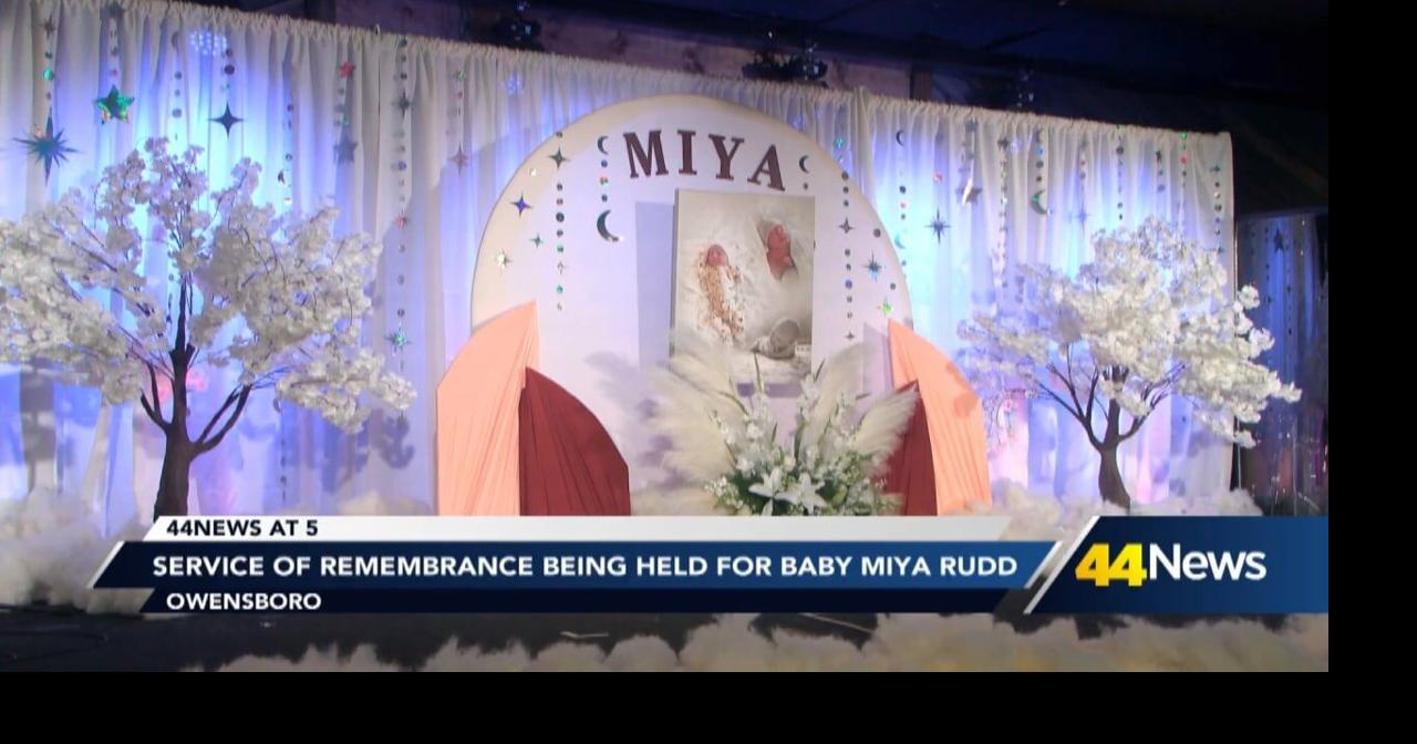 Service of Remembrance held for baby Miya Rudd | News | wevv.com