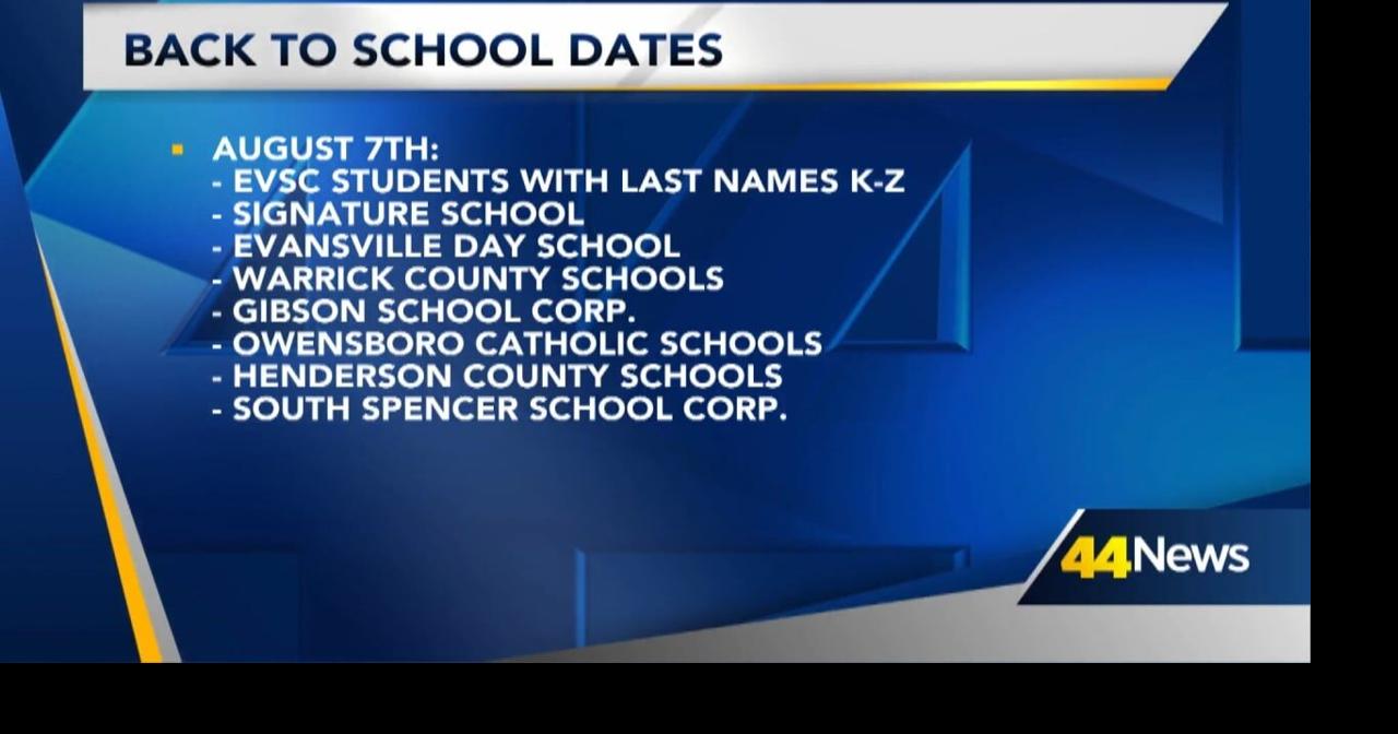 Back to School dates around the Tri-State | Video | wevv.com
