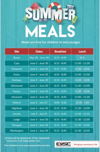 EVSC providing free breakfasts and lunches for students this summer ...