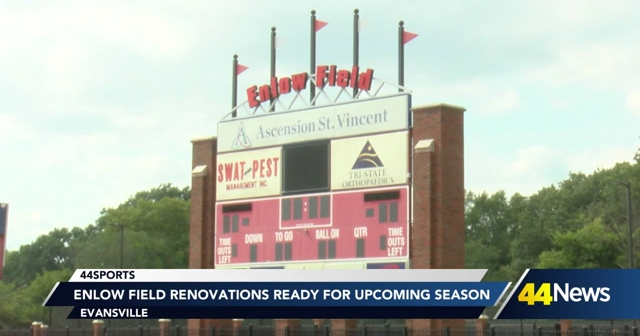 Fans will notice big improvements to Evansville's Enlow Field | Sports ...