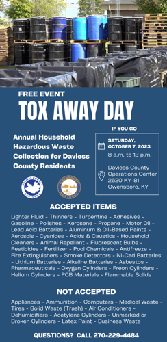 Tox Away Day happening in Daviess County on Saturday | Kentucky | wevv.com