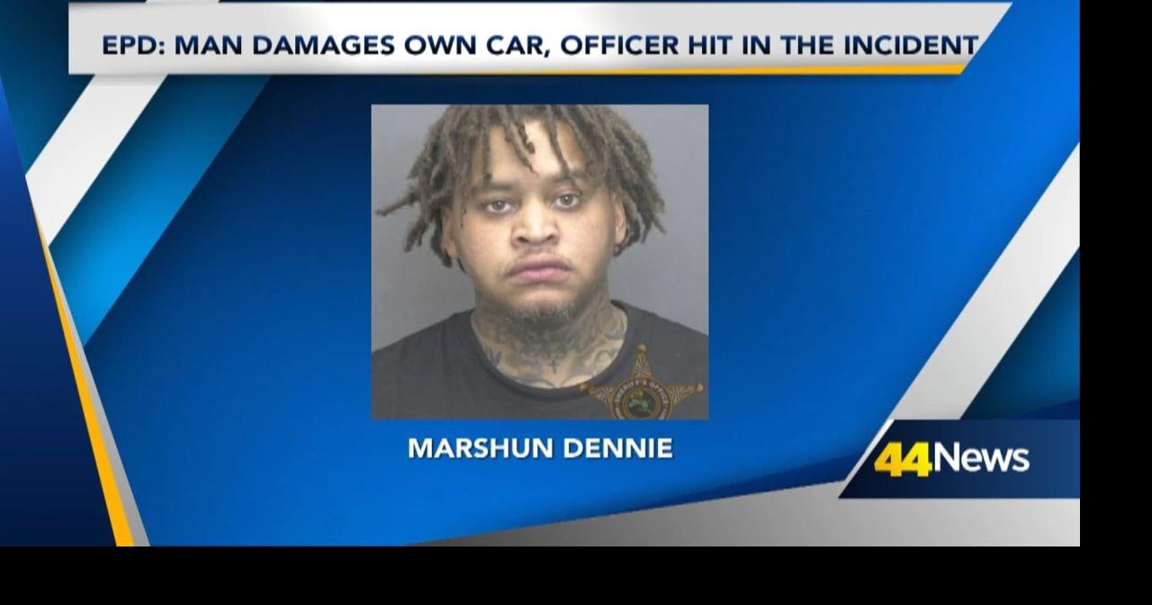 Man damages own car, hits officer with brick, police say | Video | wevv.com