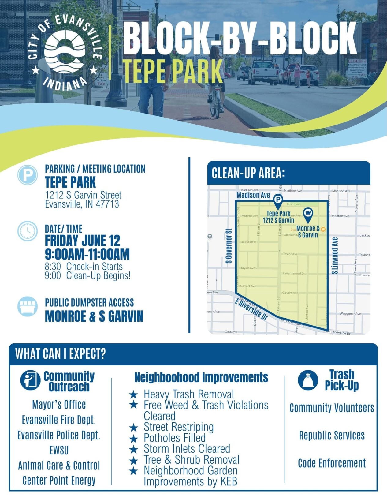 Evansville hosts second Block-by-Block event of the summer at Tepe Park ...