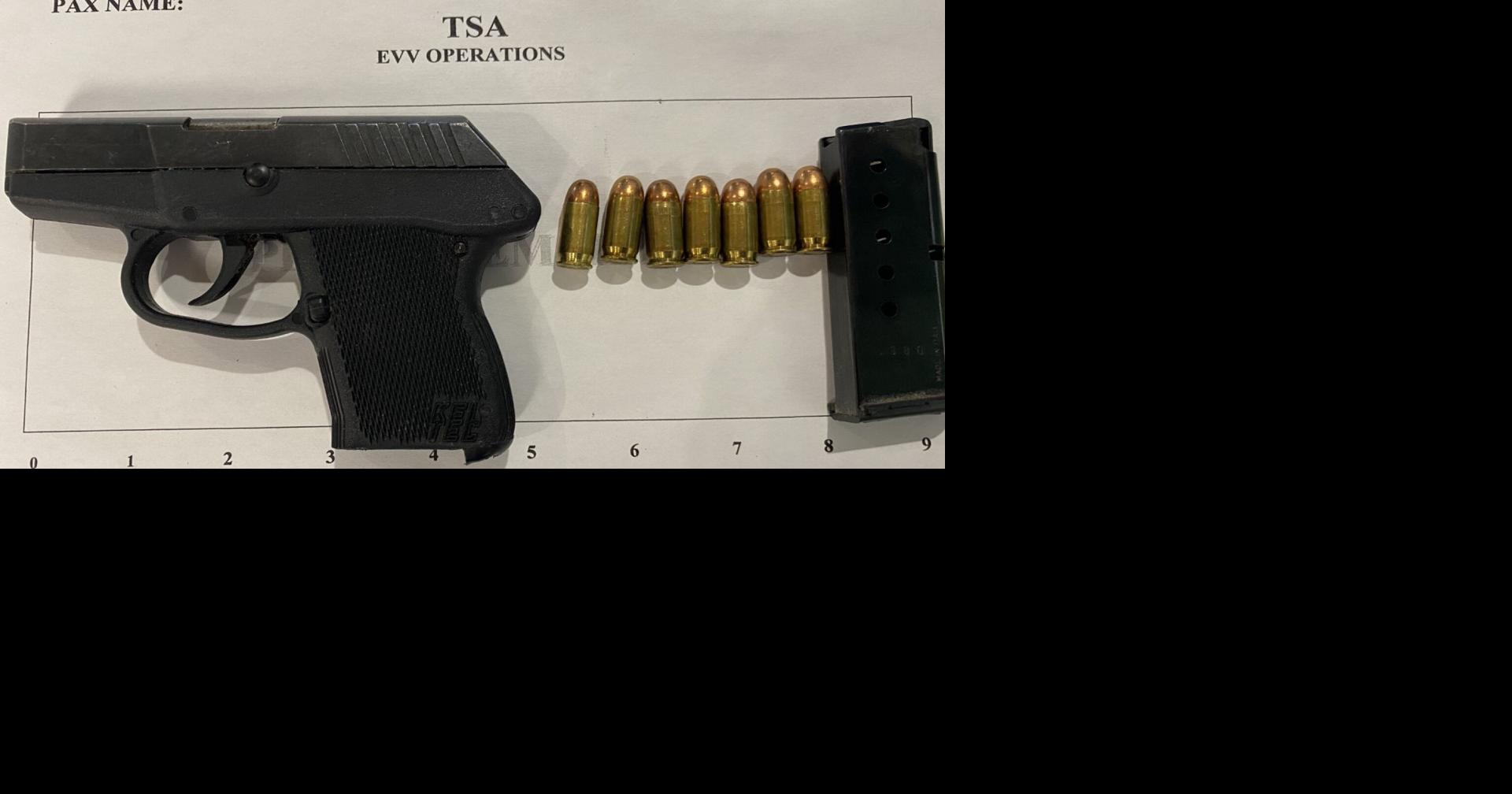 TSA seizes 10 guns at Evansville Regional Airport in 2022, a