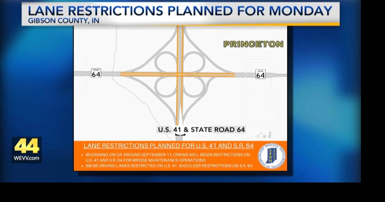 Lane closures expected in Gibson Co. | News | wevv.com