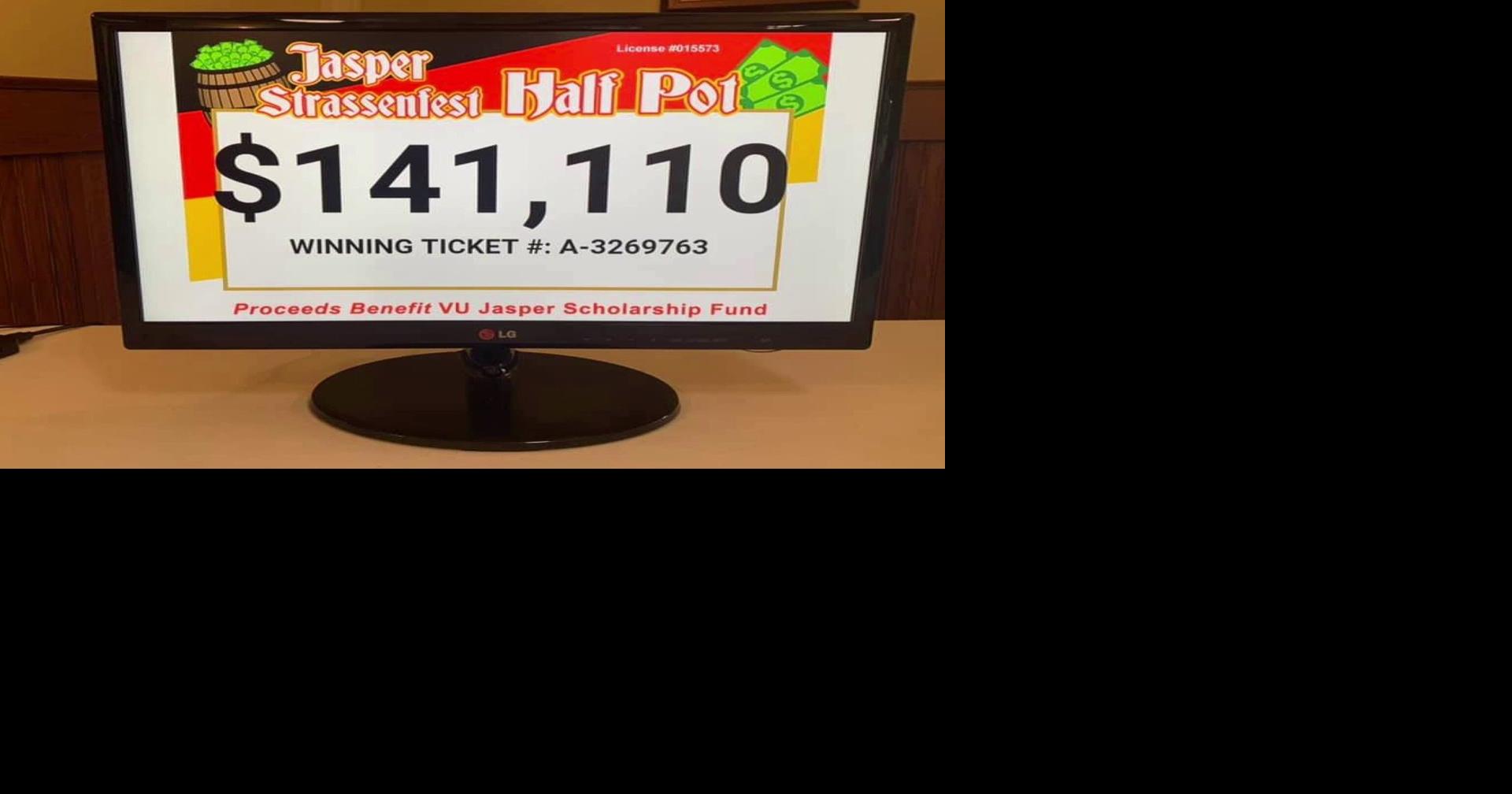 Winning Ticket Announced for Jasper Strassenfest Half-Pot | Indiana ...