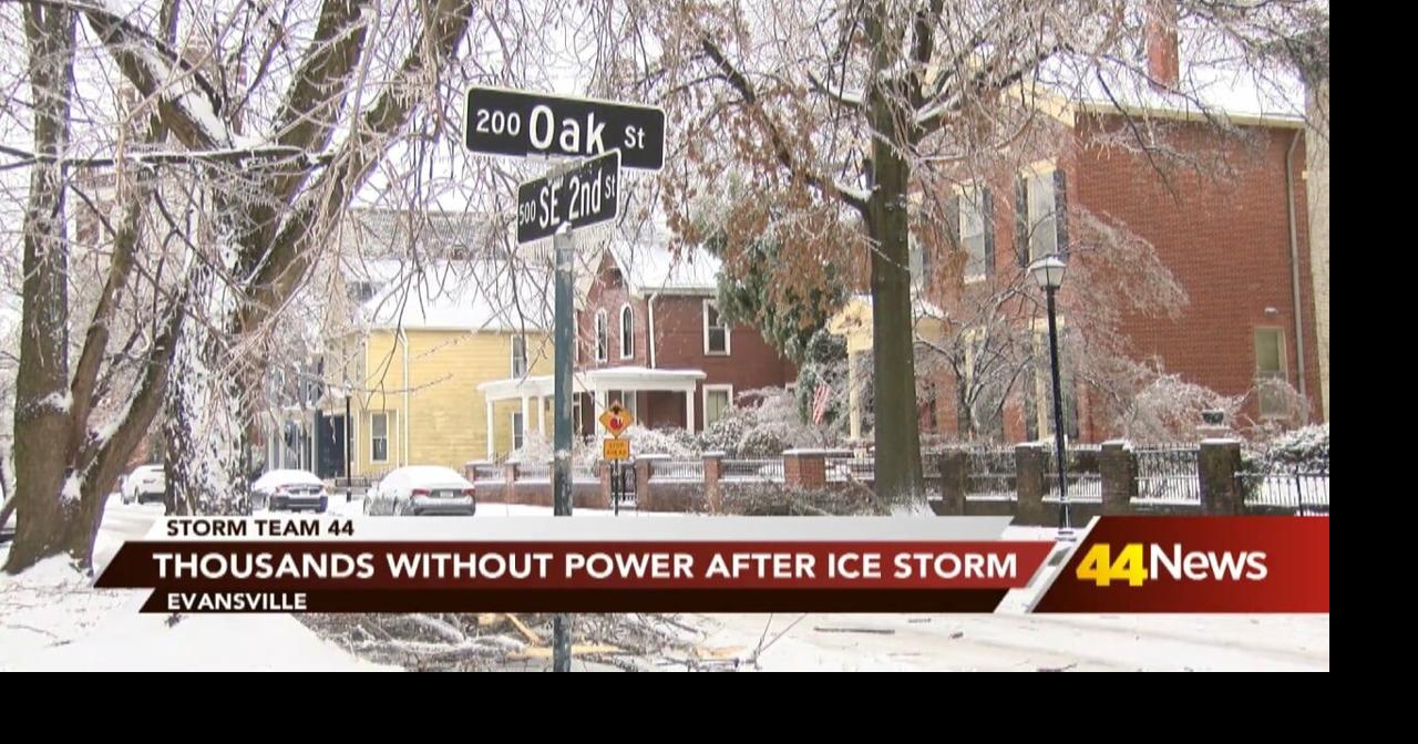 Ice storm grips Southern Indiana, leaving thousands without power and ...
