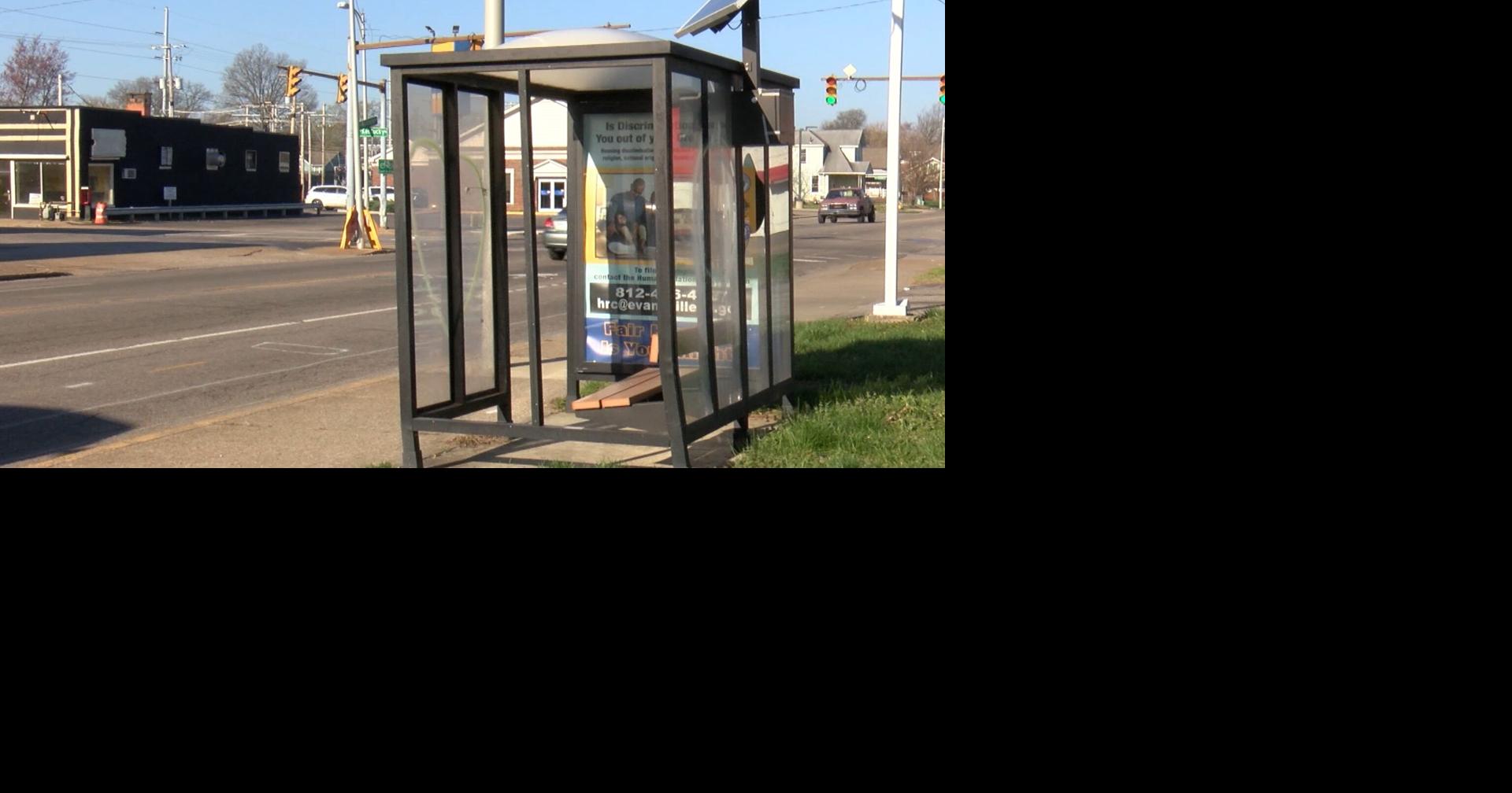 Police looking for driver who crashed into bus stop before taking off ...