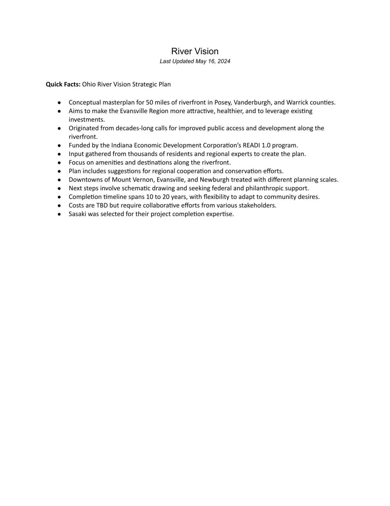 Proposed developments for Evansville region's Ohio River riverfront ...
