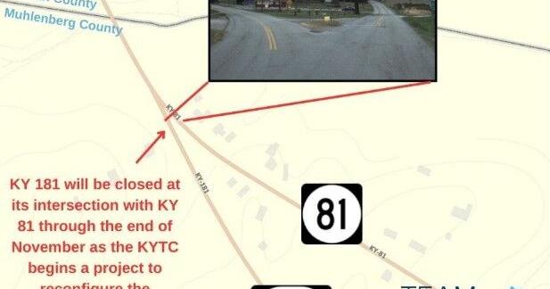 Project to Reconfigure Intersection of KY 81 and KY 181 to Start Next ...