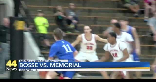 Bosse Edges Memorial for 3-A Sectional Title | Sports | wevv.com