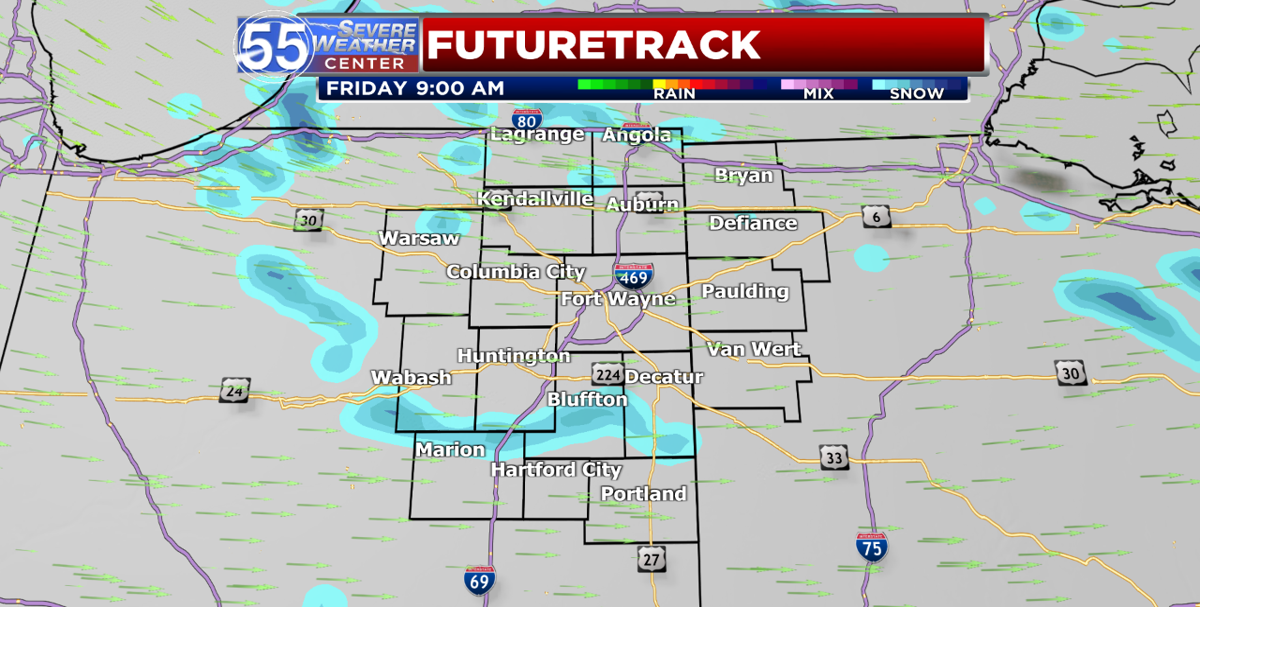 Cold Friday, light snow | Top Stories | wfft.com