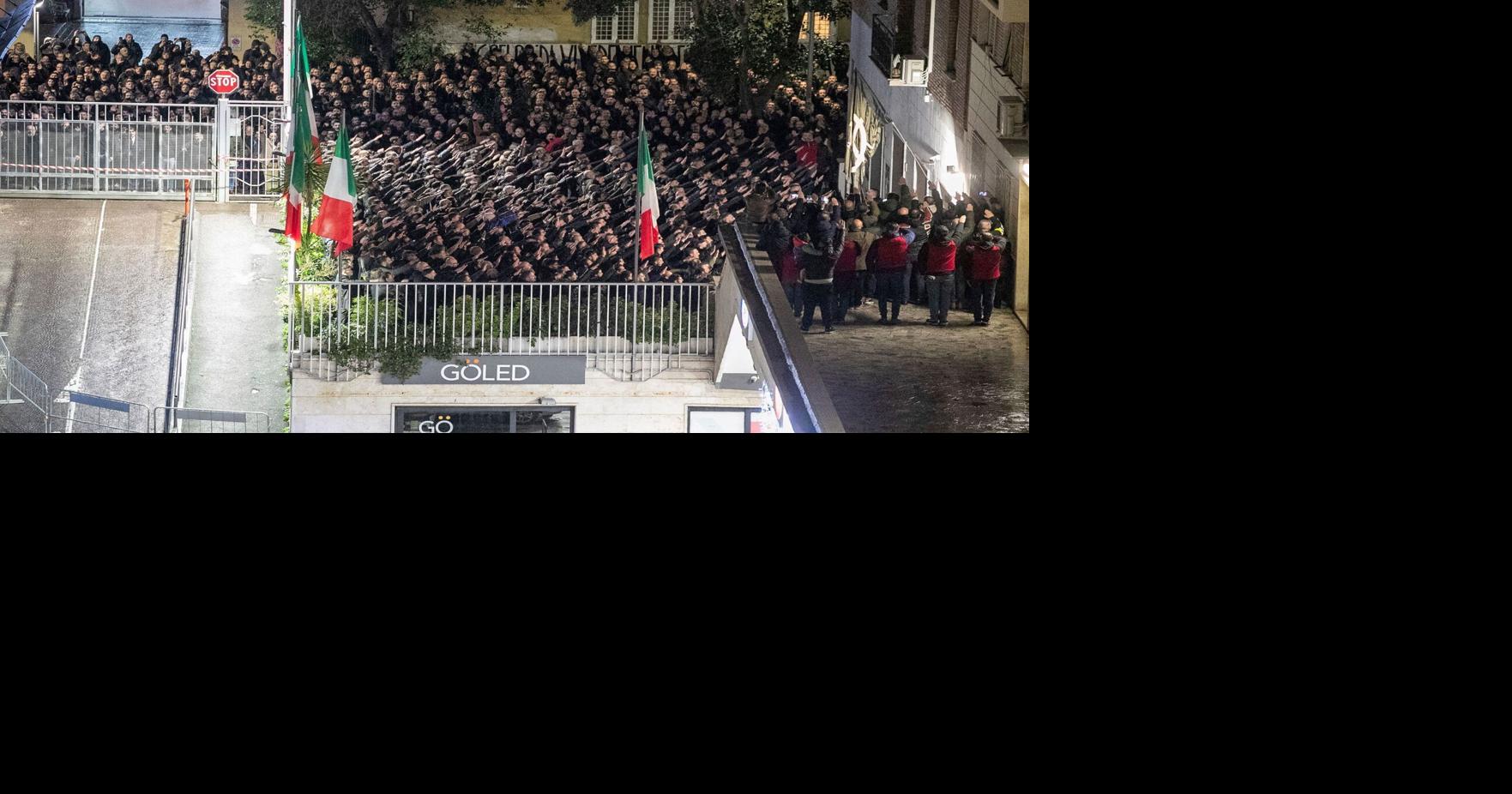 Video of crowd’s fascist salute in heart of Rome rattles Italy – but ...