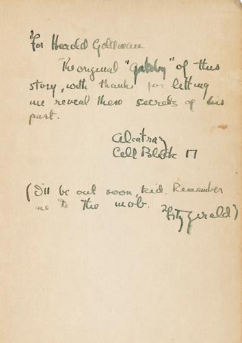 Signed ‘Great Gatsby’ first edition to be offered in auction of Charlie ...