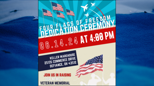 Four Flags of Freedom Ceremony to be held in Defiance on Flag Day ...