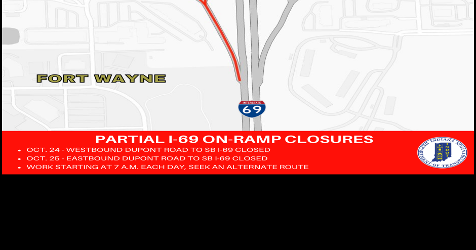Partial ramp closures at I-69 and Dupont Road start Tuesday | News ...
