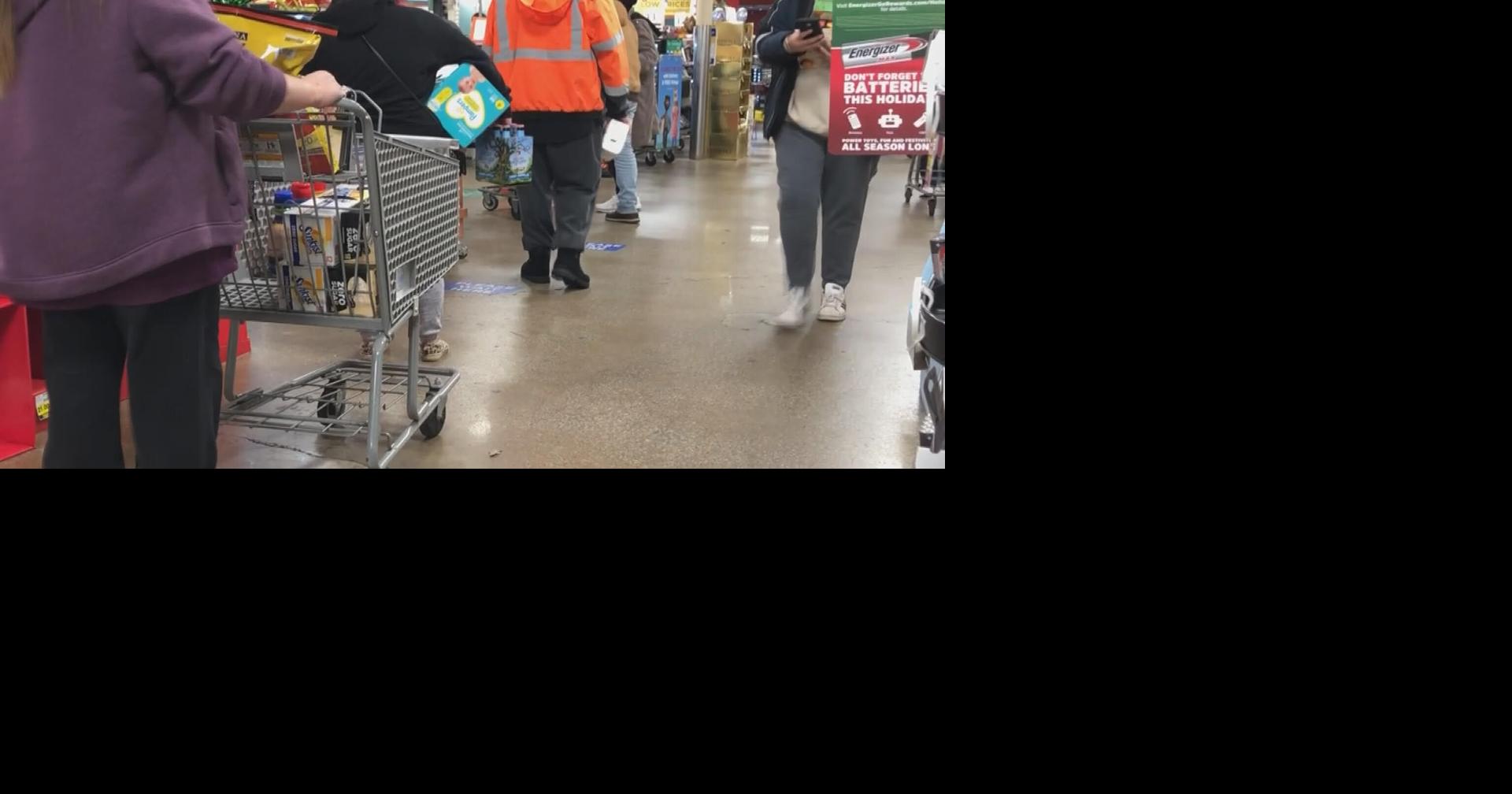 Sparse grocery store shelves ahead of stormy, holiday weekend | News ...