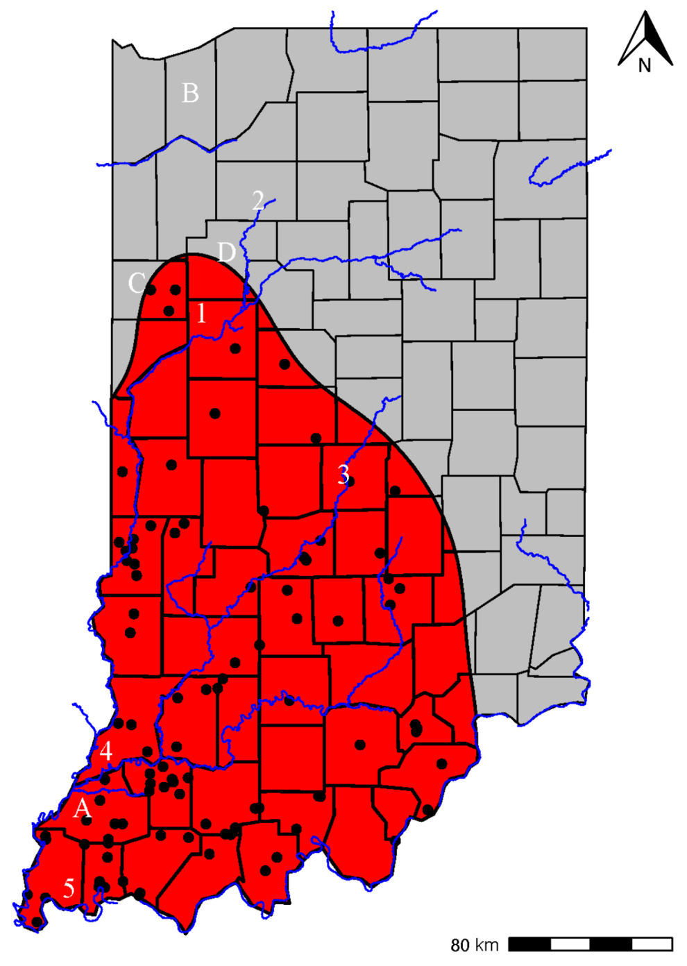 Nine-banded armadillos have established a stable population in Indiana ...
