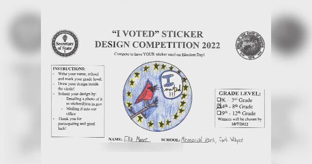 Kids Who Care: Middle school student designs 'I Voted' sticker to be ...