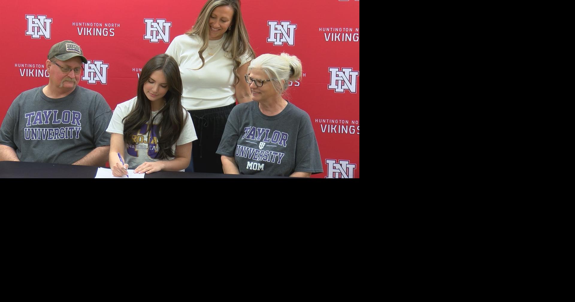 Emma Mounsey joins Taylor cheer team | Locker Room | wfft.com