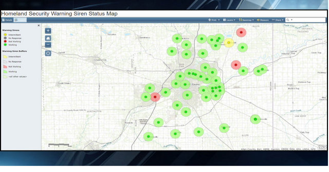 Allen County Homeland Security warning siren tests show a few sirens ...