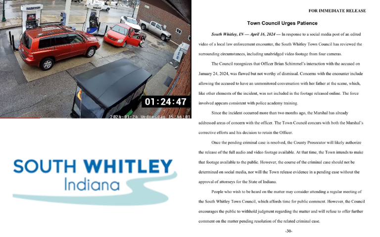 Town Council comments on actions of South Whitley Officer | News | wfft.com