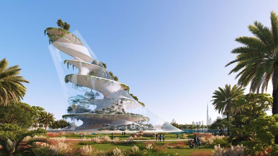 ‘Islands in the Sky’: High-rise bathing ponds and waterfalls design to ...