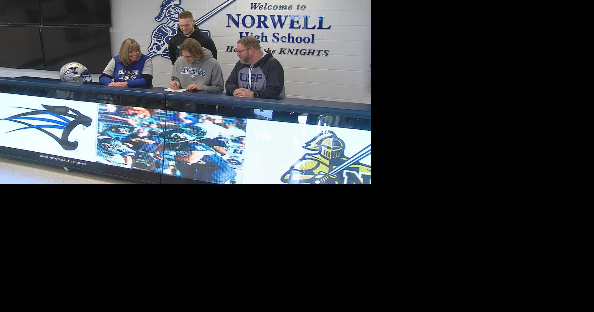 Norwell's Colbert signs with Saint Francis for football | High School ...