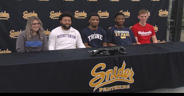5 Snider seniors sign for college | High School | wfft.com