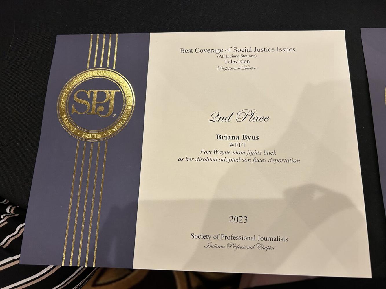 FOX 55 Reporter Briana Byus celebrated as Best in Indiana Journalist ...