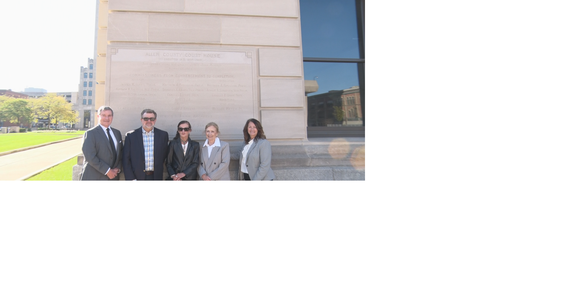 Allen County Courthouse cornerstone restored after 2024 vandalism ...