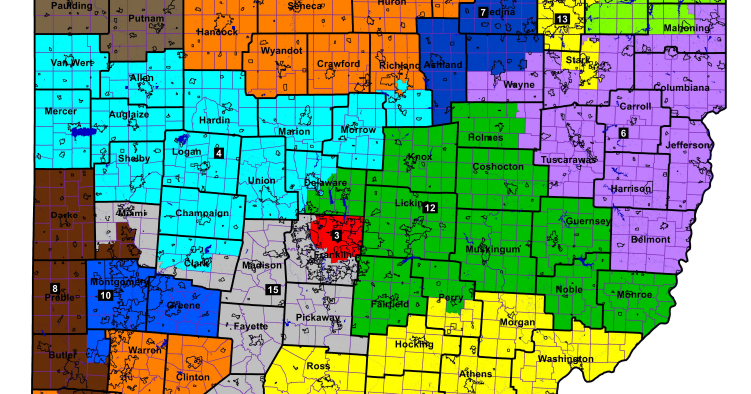 New Ohio congressional map: Van Wert GOP stronghold, Paulding area in ...