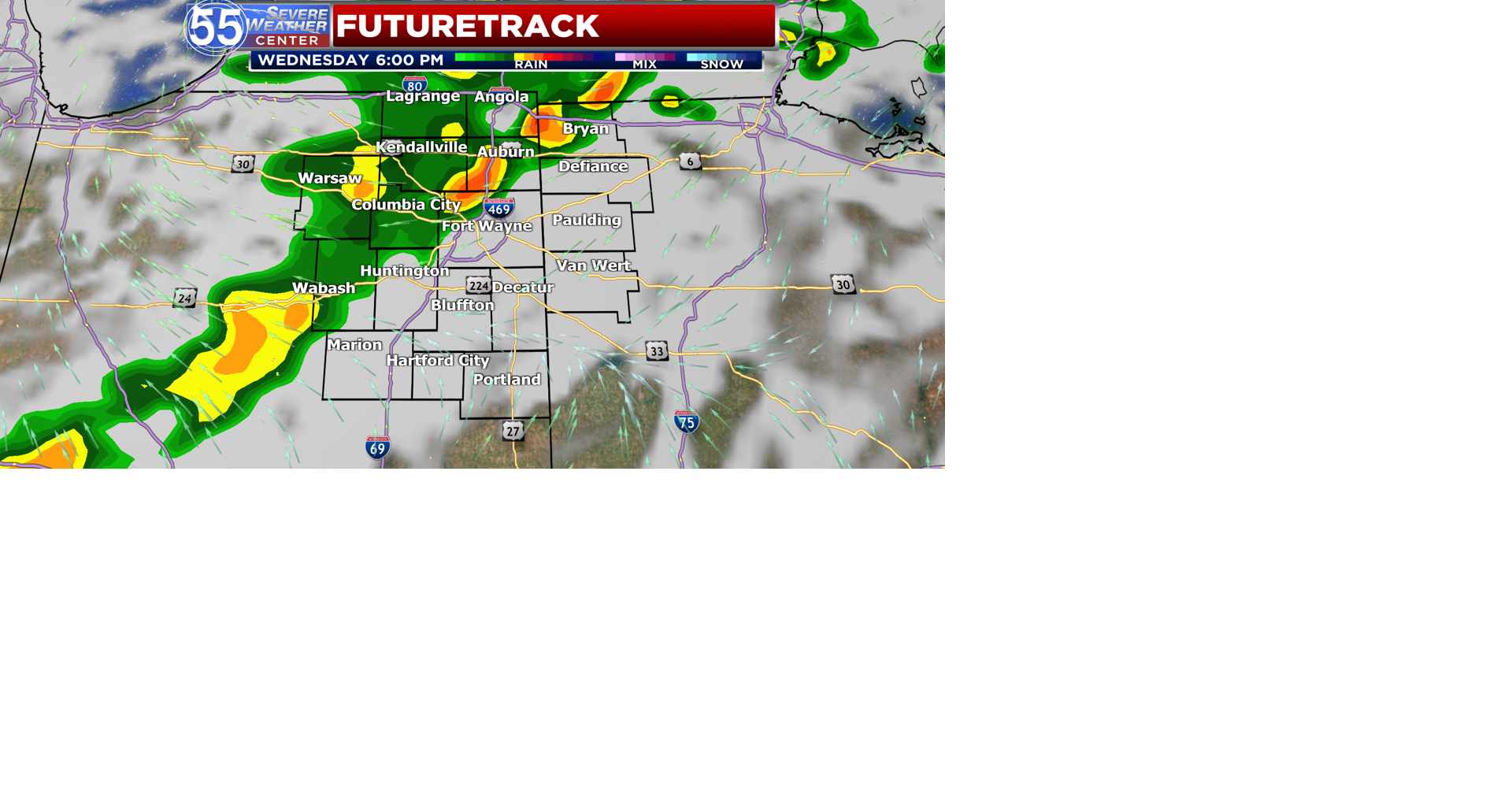 Tracking rounds of showers and thunderstorms | Top Stories | wfft.com