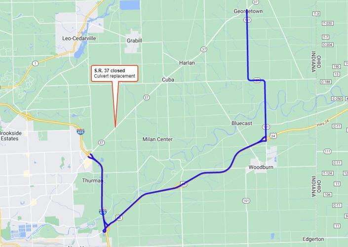 INDOT: State Road 37 to close for replacement of culvert | News | wfft.com